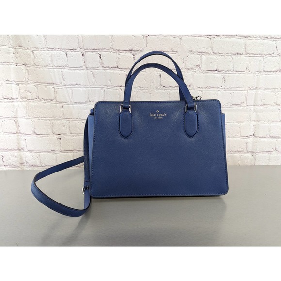 kate spade | Bags | Nwot Kate Spade New York Cross Grain Blue Pocket ...